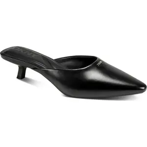 Dkny Nabil Pointed Toe Kitten Heel Mule - Black