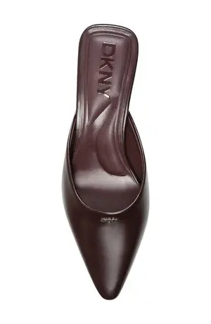 Dkny Nabil Pointed Toe Kitten Heel Mule - Sangria