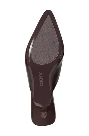 Dkny Nabil Pointed Toe Kitten Heel Mule - Sangria