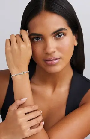 Lagos Caviar Cross Stretch Bracelet