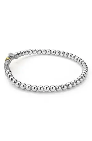 Lagos Caviar Cross Stretch Bracelet