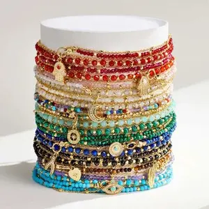 Astley Clarke Gold Fine Biography Compass Bracelet With White Sapphires