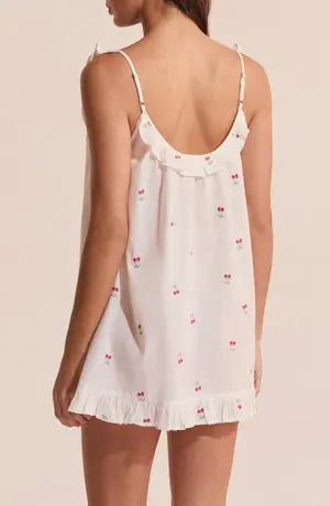 ETAM Riviere Cherry Print Cotton Nightgown