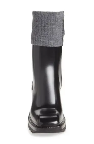 Chloé Betty Rib Cuff Waterproof Rain Boot