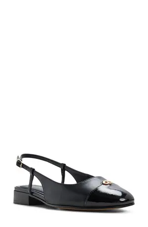 Aldo Maree Slingback Cap Toe Pump - Black