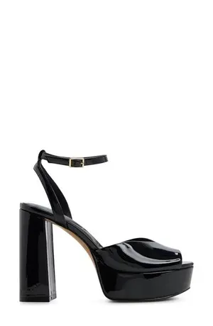 Aldo Monnae Ankle Strap Peep Toe Platform Sandal