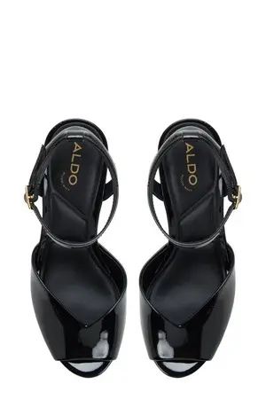 Aldo Monnae Ankle Strap Peep Toe Platform Sandal