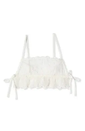 ETAM Jane Embroidered Bralette - Ecru