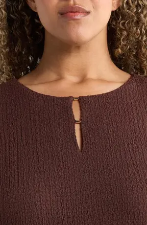 Jones New York Extended Shoulder Knit Top