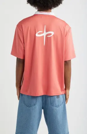 SANTO STUDIO Santo Flipped Johnny Collar Short Sleeve Club Jersey