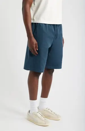 SANTO STUDIO Peninsula Cotton Twill Drawstring Bermuda Shorts