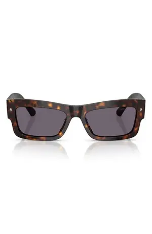 JIMMY CHOO 53mm Rectangular Sunglasses - Havana/violet
