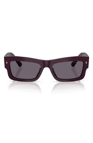 JIMMY CHOO 53mm Rectangular Sunglasses - Prune/violet