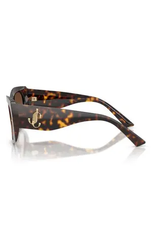 JIMMY CHOO 54mm Butterfly Sunglasses - Havana/brown Gradient