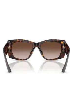 JIMMY CHOO 54mm Butterfly Sunglasses - Havana/brown Gradient