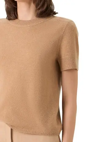 Akris Short Sleeve Cashmere Sweater