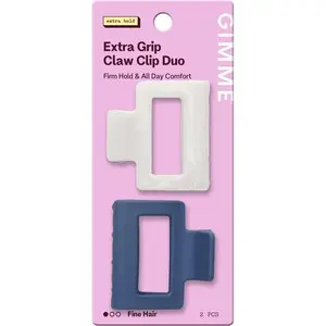 GIMME BEAUTY Square Extra Grip Claw Clip Duo - Blue