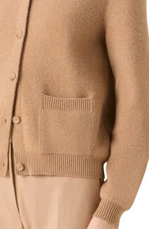 Akris Cashmere Piqué Cardigan