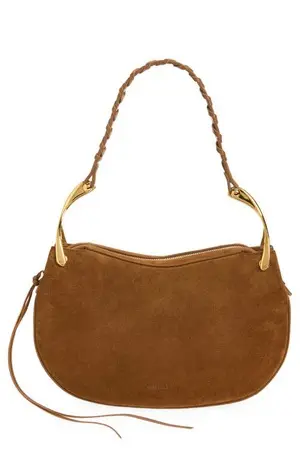 Alexander McQueen Wishbone Shoulder Bag - Coffee