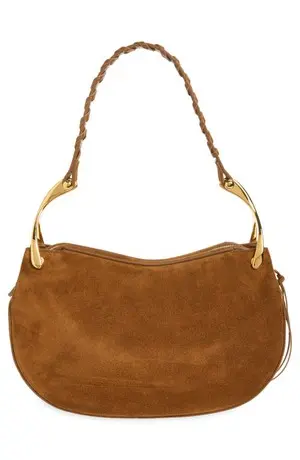 Alexander McQueen Wishbone Shoulder Bag - Coffee