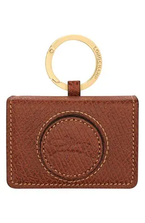 Longchamp Epure Camera Leather Bag Charm - Brown