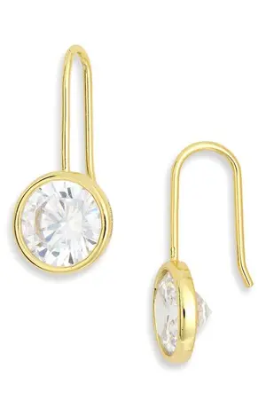 Baublebar Fallon Bezel Drop Earrings - Clear