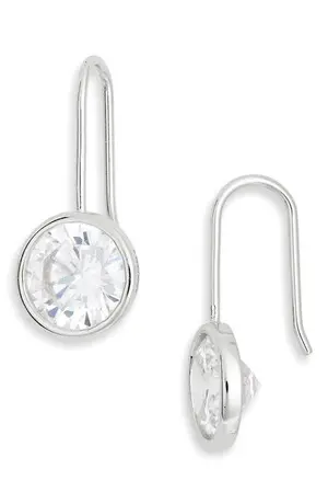 Baublebar Fallon Bezel Earrings - Silver