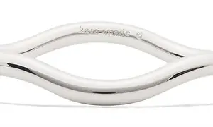 Kate Spade New York Wave Thin Bangle Bracelet - Silver