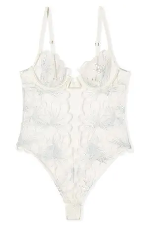 ETAM Camelia Embroidered Underwire Bodysuit