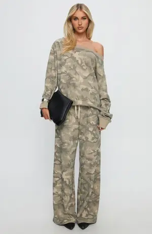 Princess Polly Dodie Wide Leg Camouflage Pants