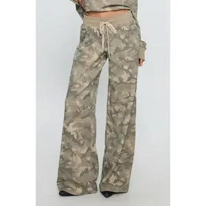 Princess Polly Dodie Wide Leg Camouflage Pants - Camo