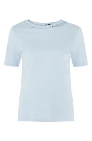Topshop Slash Choker Boxy Tee