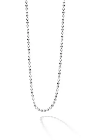 Lagos Signature Caviar Sterling Beaded Ball Chain Necklace