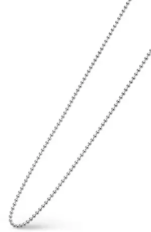 Lagos Signature Caviar Sterling Beaded Ball Chain Necklace