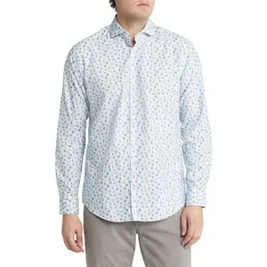 BRAX Harold Dandelion Print Button-up Shirt