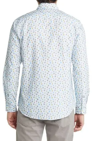 BRAX Harold Dandelion Print Button-up Shirt