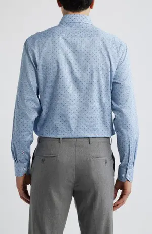 DANIEL HECHTER Modern Fit Neat Check Cotton Dress Shirt