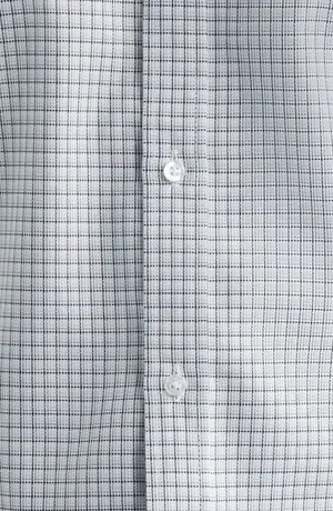 DANIEL HECHTER Modern Fit Check Textured Cotton Dress Shirt