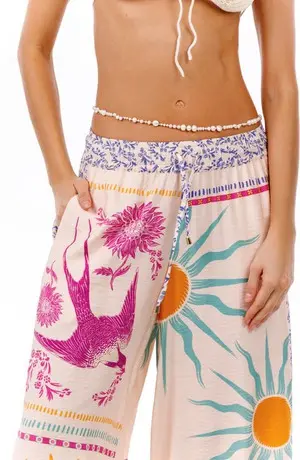 Agua Bendita Janis Alina Wide Leg Cover-up Pants