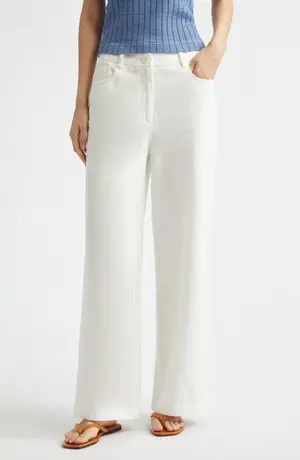 TOCCIN Blaire Weekend Wide Leg Jeans - Optic