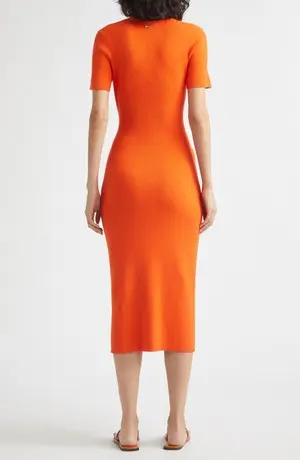 TOCCIN Agnes Tie Front Knit Dress