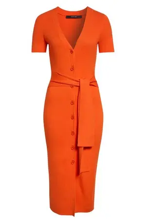 TOCCIN Agnes Tie Front Knit Dress