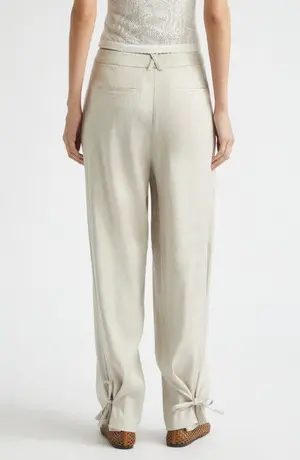 TOCCIN Elowen Wide Leg Linen Blend Pants