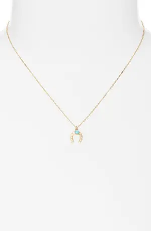SET & STONES Horseshoe Pendant Necklace
