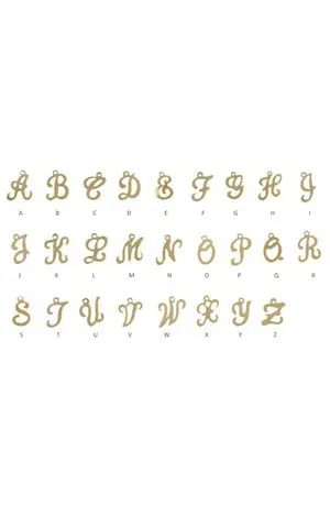 SET & STONES Gianna Initial Pendant Necklace - Gold/e
