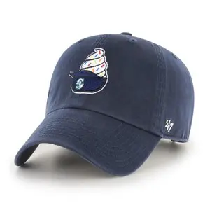 '47 Seattle Mariners Ice Cream Helmet Clean Up Adjustable Hat - Navy