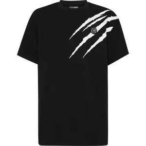 PLEIN SPORT Regular T-shirt Scratch - Black