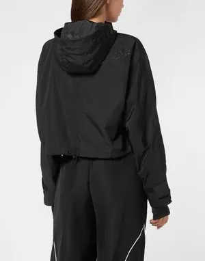 PLEIN SPORT Hooded Active Jacket Ls Scratch - Black
