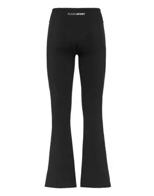 PLEIN SPORT Flare Leggings With Tulle Insets