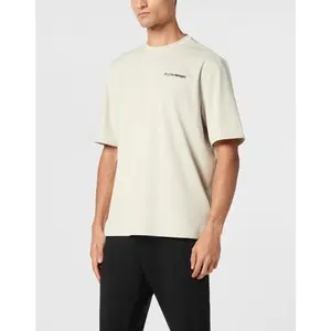 PLEIN SPORT Micro Rib T-shirt Round Neck Ss - Grey